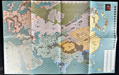 Map Only 22x34 - Khan The Rise Of The Mongol Empire AD 1206-1295 from ...