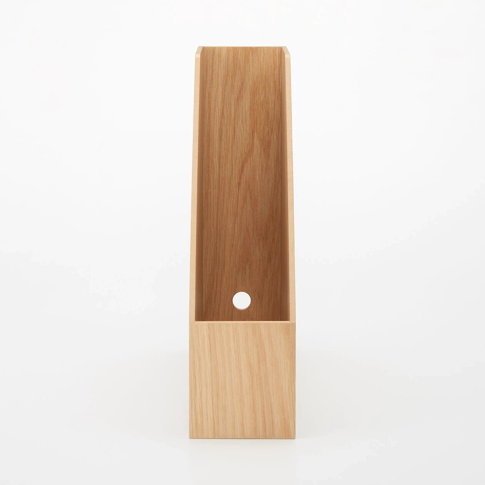 MUJI Wooden stand file box for A4 size | eBay