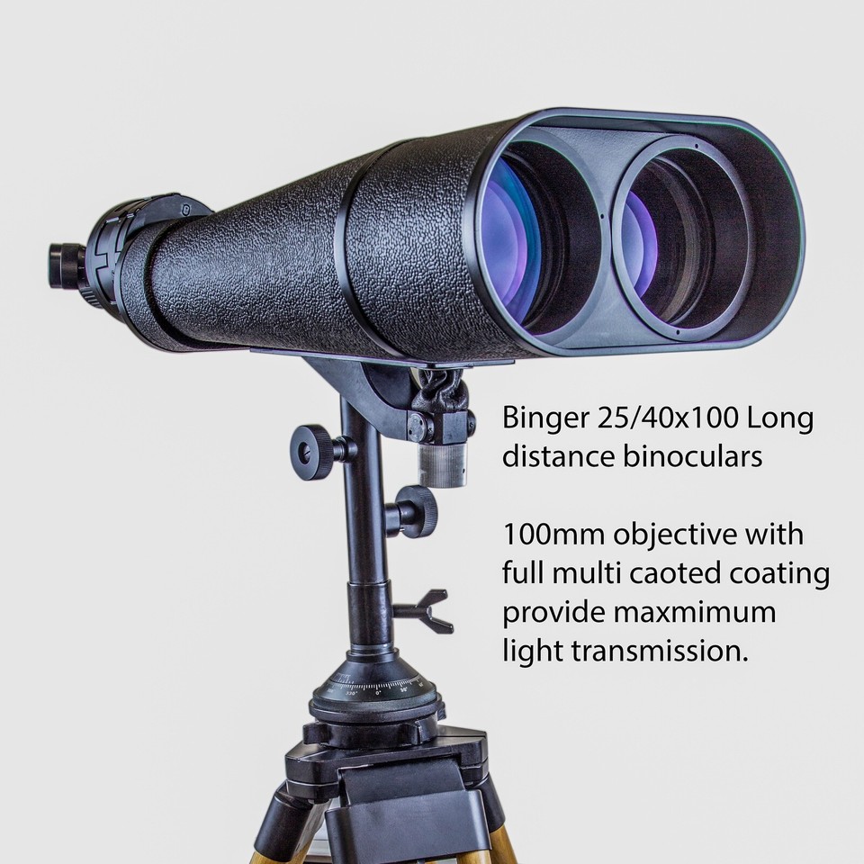 Binger 25/40x100mm Long-Range Observation Binocular 100mm objective 25x ...
