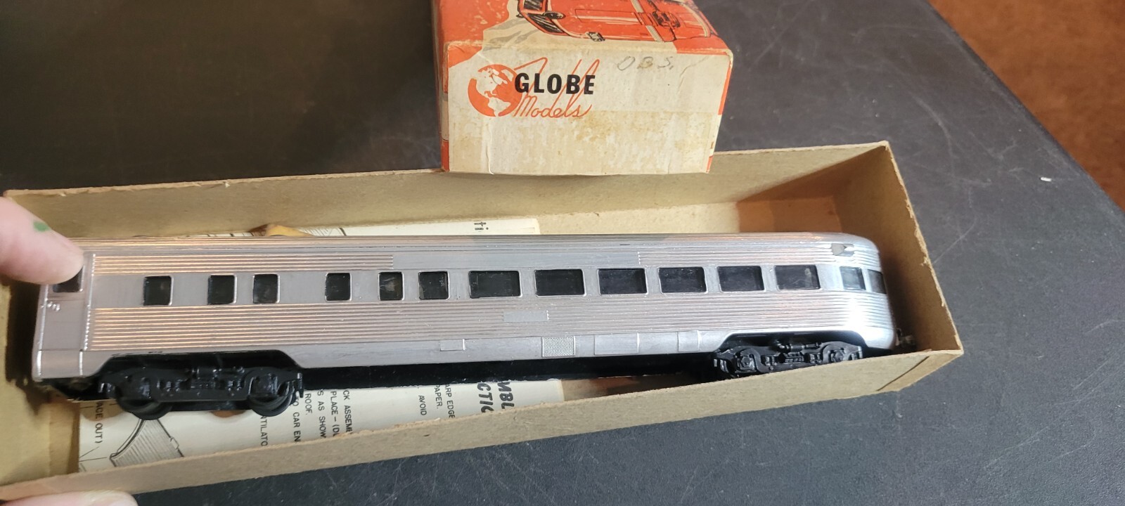 EX BOXED HO Scale Train Car GLOBE MODELS OBS OBSERVATION UNDECORATED ...