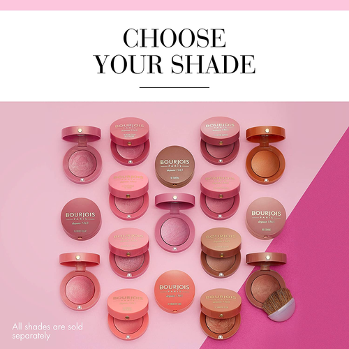 BOURJOIS Little Round Pot Blush Blusher with Mirror and Brush *ALL ...