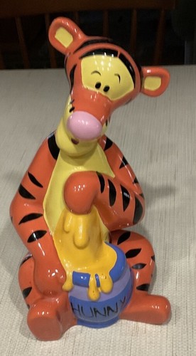 Disney 9" Tigger Hunny Pot Ceramic Piggy Money Coin Bank Winnie The ...