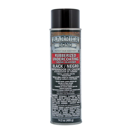 Barrier Bond - Rubberized Undercoating Sound Deadener, 14.3Oz Black ...
