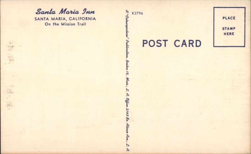 Santa Maria Inn-Santa Maria,California,CA Santa Barbara County Linen ...