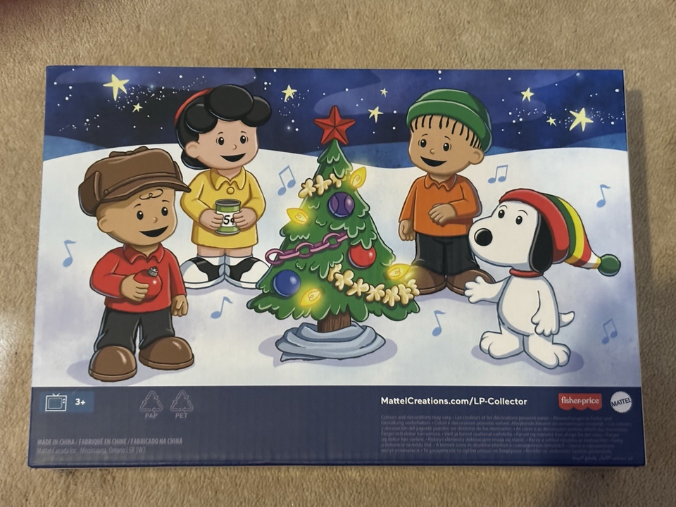 New Fisher Price Little People A Charlie Brown Christmas Set Snoopy ...