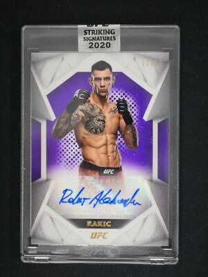 2020 Topps UFC Striking Signatures: Fighter Auto Purple Aleksandar ...
