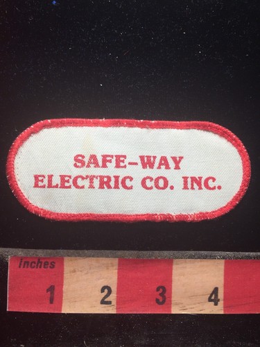 SAFE-WAY ELECTRIC CO. INC. Advertising Patch 79T3 | eBay