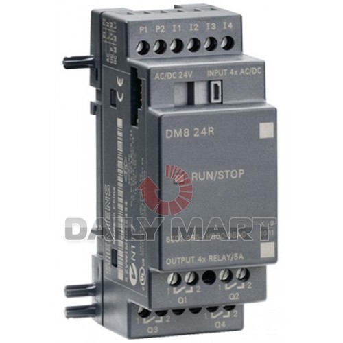 NEW Siemens 6ED1 055-1HB00-0BA0 LOGO! Extension Module DM8 24R 24V 4 I ...
