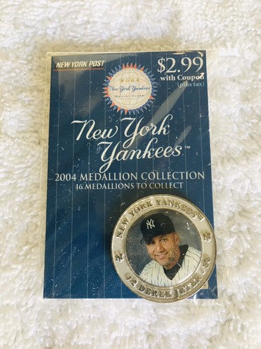 MLB New York Yankees 2004 Medallion Collection Derek Jeter Vintage New ...