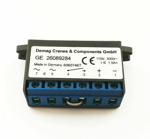Replaces DEMAG brake rectifier Brake module GE 26089284 110V..500V~ | eBay