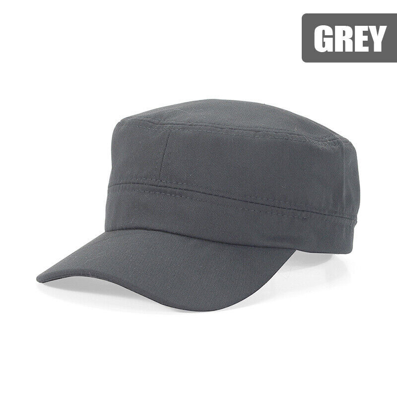 Army Plain Hat Classic Cadet Field Military Cap Style Patrol Baseball ...
