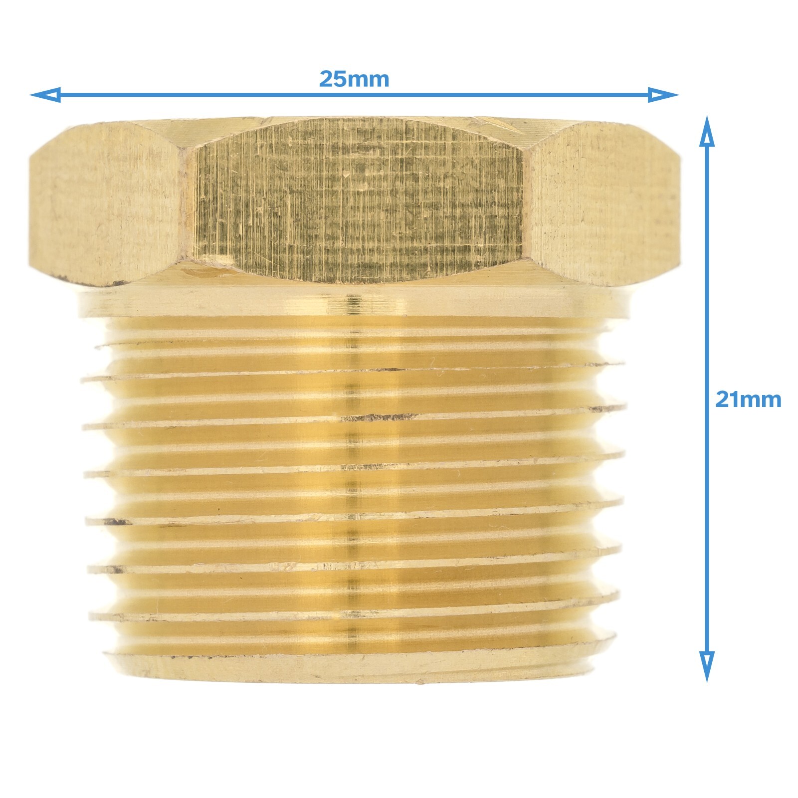 Brass 1/2" BSP Male To 1/4" NPT Female Pipe Reducer Threaded Adapter ...