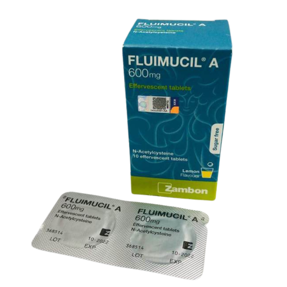 Fluimucil A 600mg Effervescent Tablet 10s Lemon Flavor Clear Phlegm ...