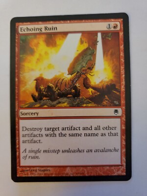 MTG Magic The Gathering Card Echoing Ruin Sorcery Red Darksteel 2004 | eBay