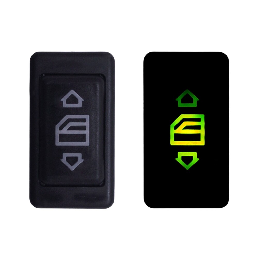 6-Pin Car/Truck Power Windows Switch Universal UP/DOWN Lighted Green ...