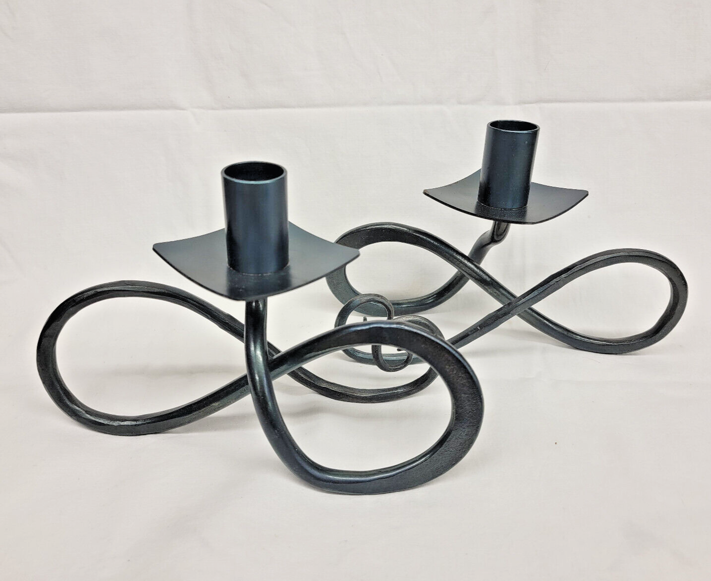 Hand Forged Wrought Iron Candlesticks by Pequea Valley Forge-A | eBay