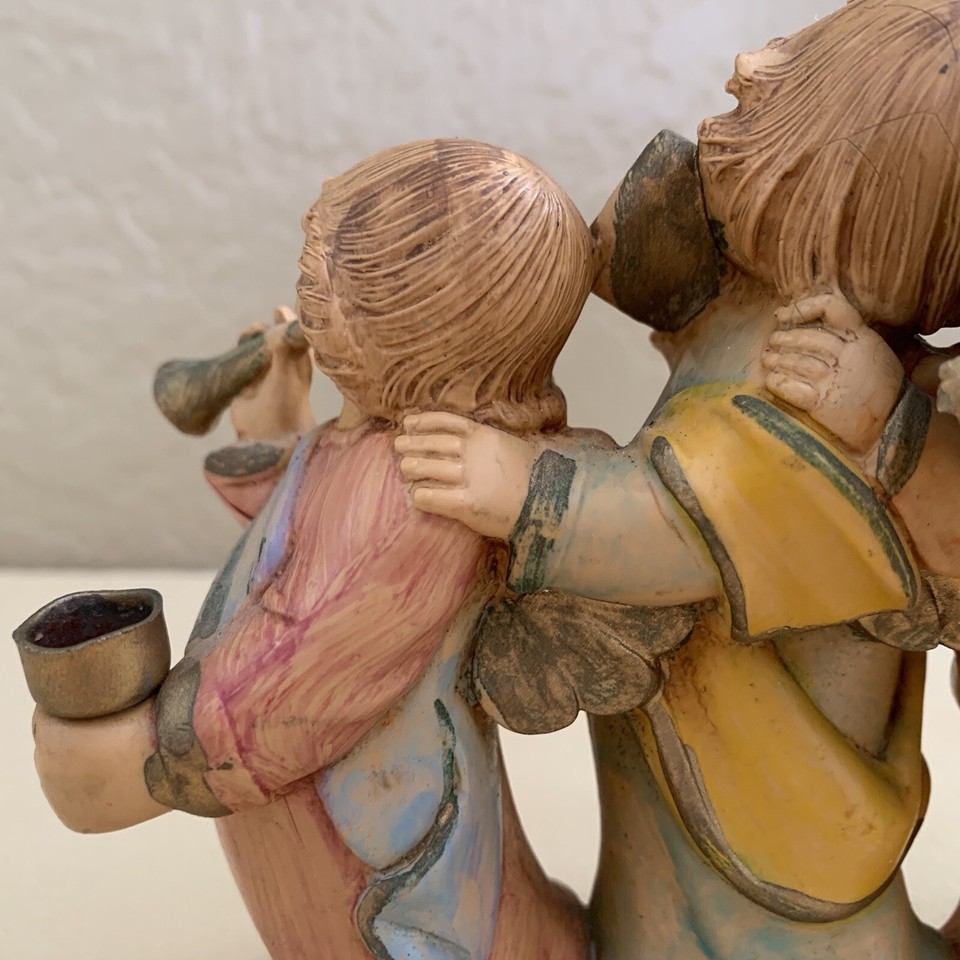 Euromarchi Italy Angel Trio Candleholder Vintage Resin | eBay