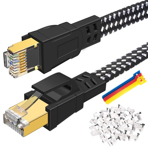 DEEGO Cat 8 100FT Ethernet Cable- High Speed RJ45 for PS4, PS5, Modem, Router | eBay