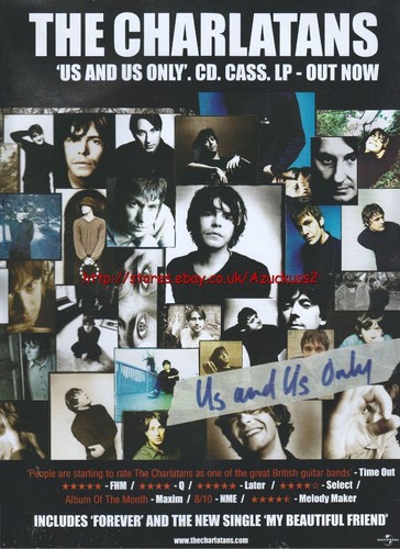 The Charlatans "Us And Us Only" 2000 Magazine Advert #203 | eBay