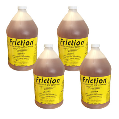 Friction - Slip-Resistant Floor Cleaner & Polish Case - 4 One Gallon ...