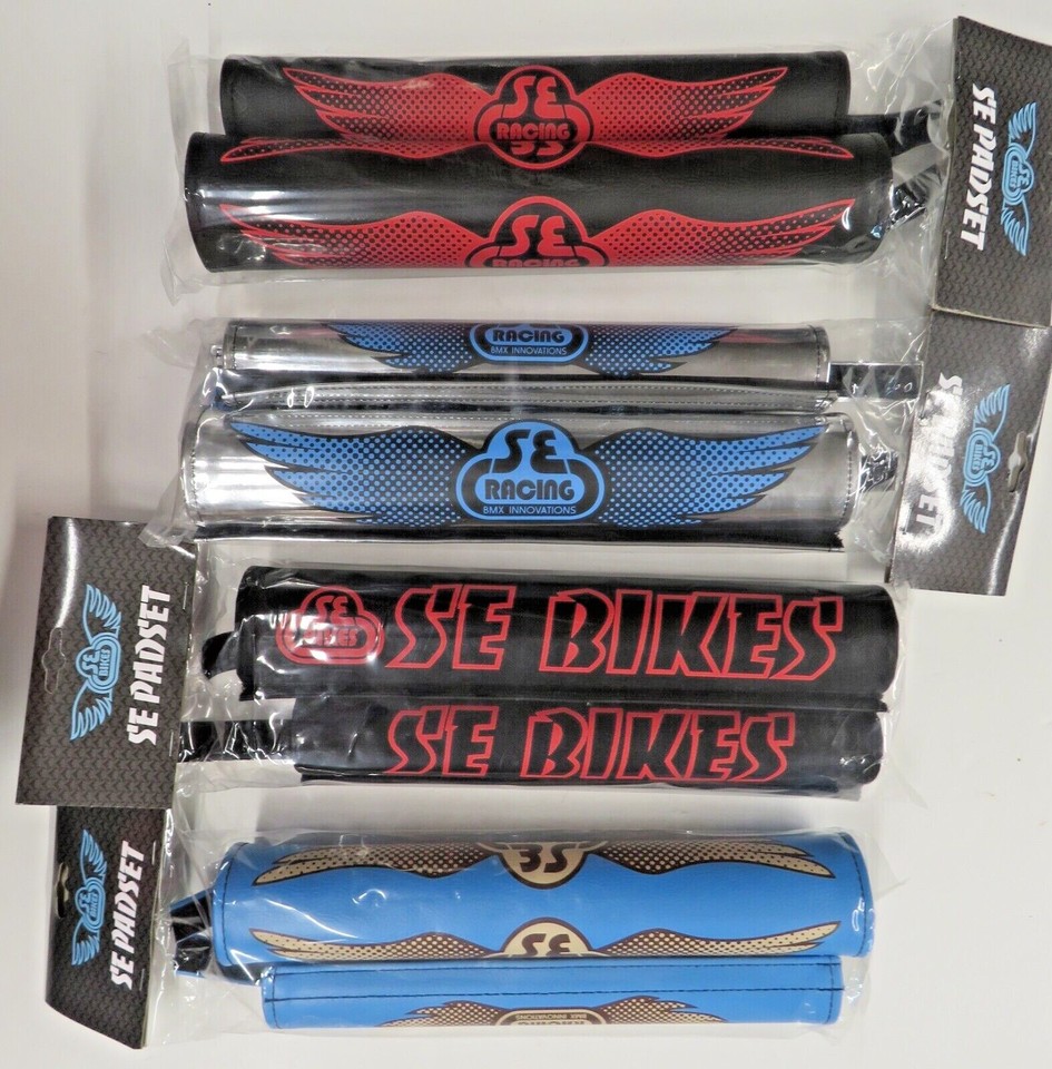 SE Racing Wing 3 Piece Padset Pad Set Black/Red or Blue | eBay