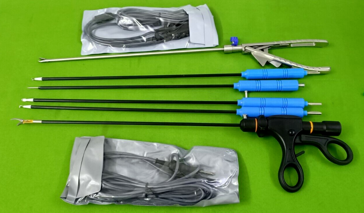 8pc Laparoscopic Mini Surgery Set 5mmx330mm Endoscopy Reusable ...