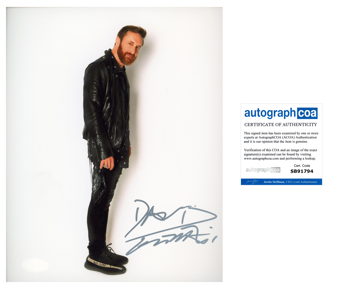DAVID GUETTA signed Autograph 8x10 Photo Autographed ACOA COA | eBay