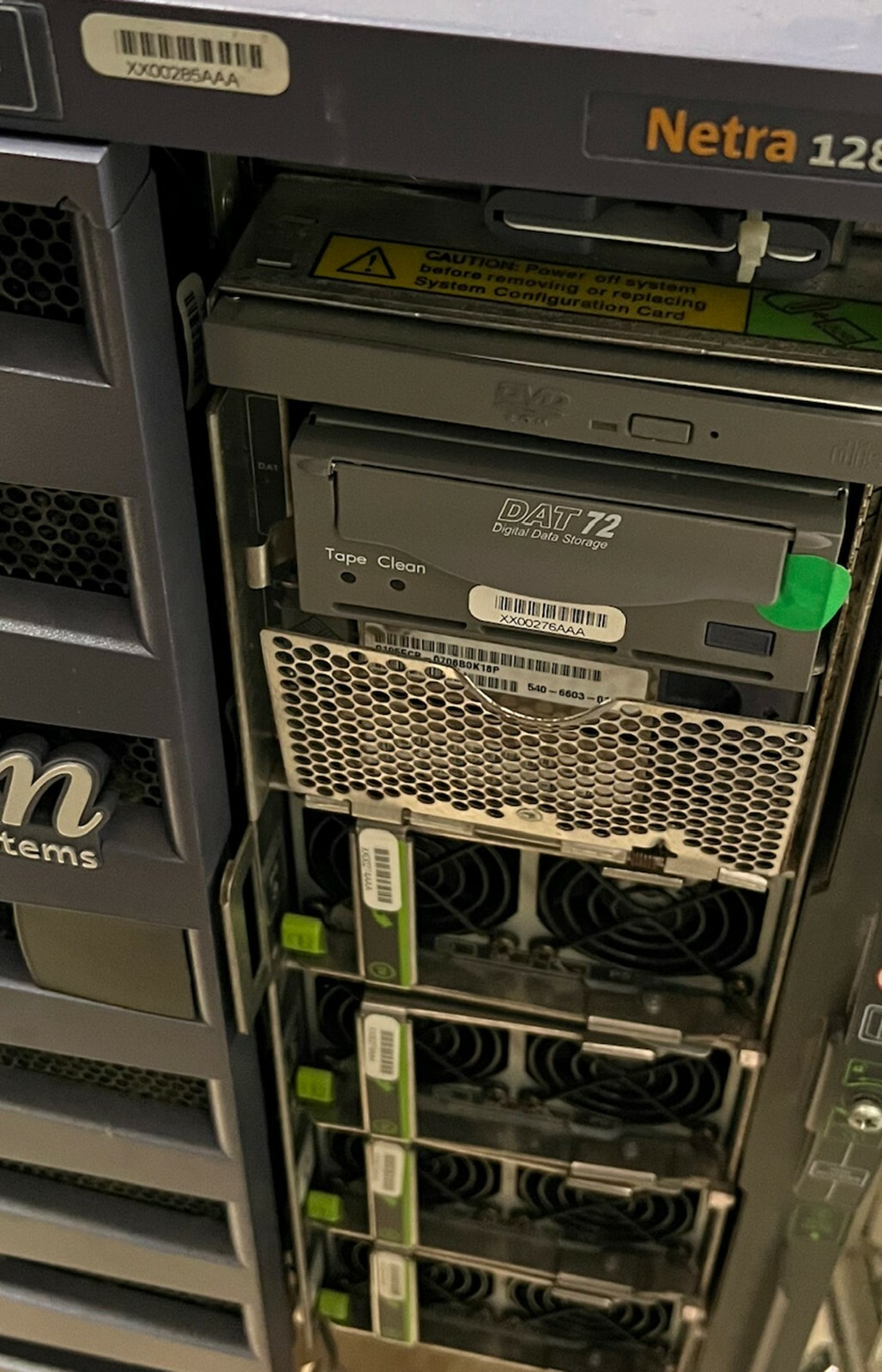 SUN ORACLE NETRA 1280 SUN FIRE V1280 N1280 WITH DRIVES FANS AND POWER ...