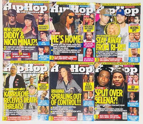 09-10 Hip Hop Weekly Culture Magazine: Lot/Bundle of 6 - Celeb News ...