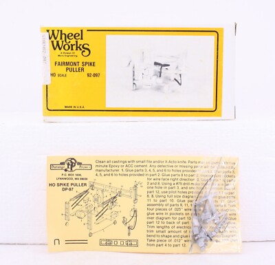 Wheel Works HO Scale Fairmont Spike Puller #97 Detailed White Metal | eBay