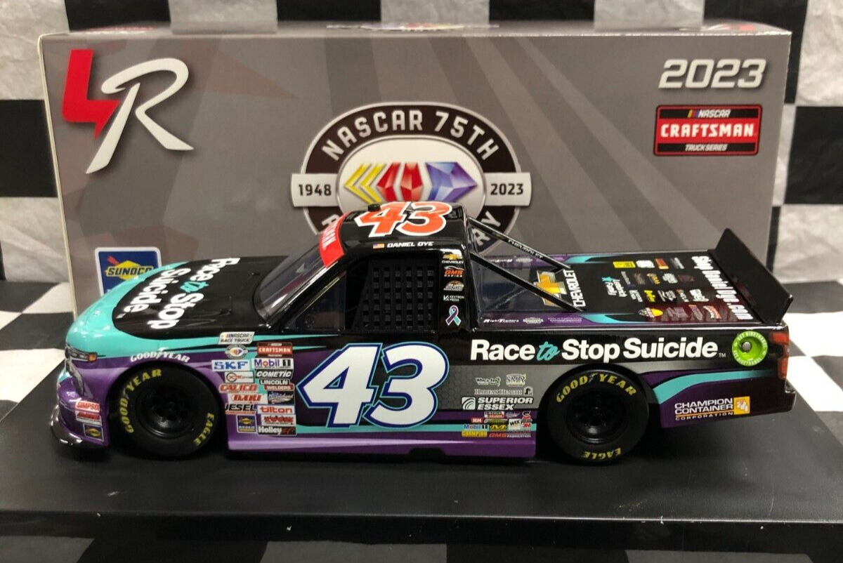 Daniel Dye #43 Race to Stop Suicide 2023 Silverado 1:24 scale ...