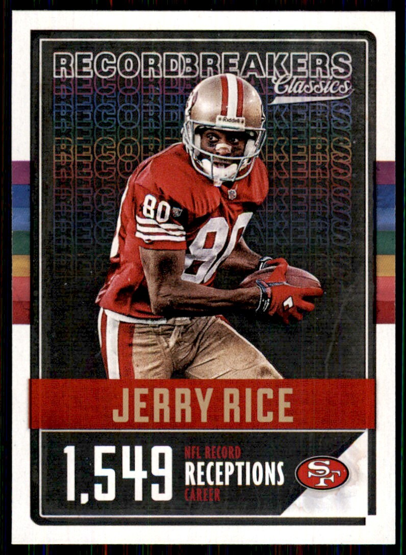2017 Panini Classics Record Breakers Jerry Rice San Francisco 49ers #22 ...