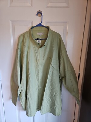 Cutter & Buck Mens Green Long Sleeve Shirt Size 5XB NWT New | eBay