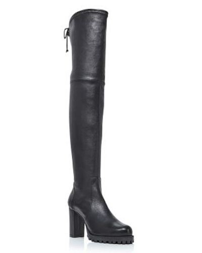 Stuart Weitzman Z10702 Women Black Zoella Over The Knee Boots Size US 9 ...