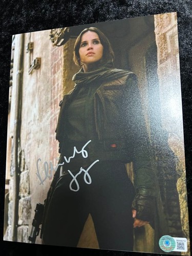 Felicity Jones Star Wars Rogue One Autographed Portrait BAS Cert 8x10 ...