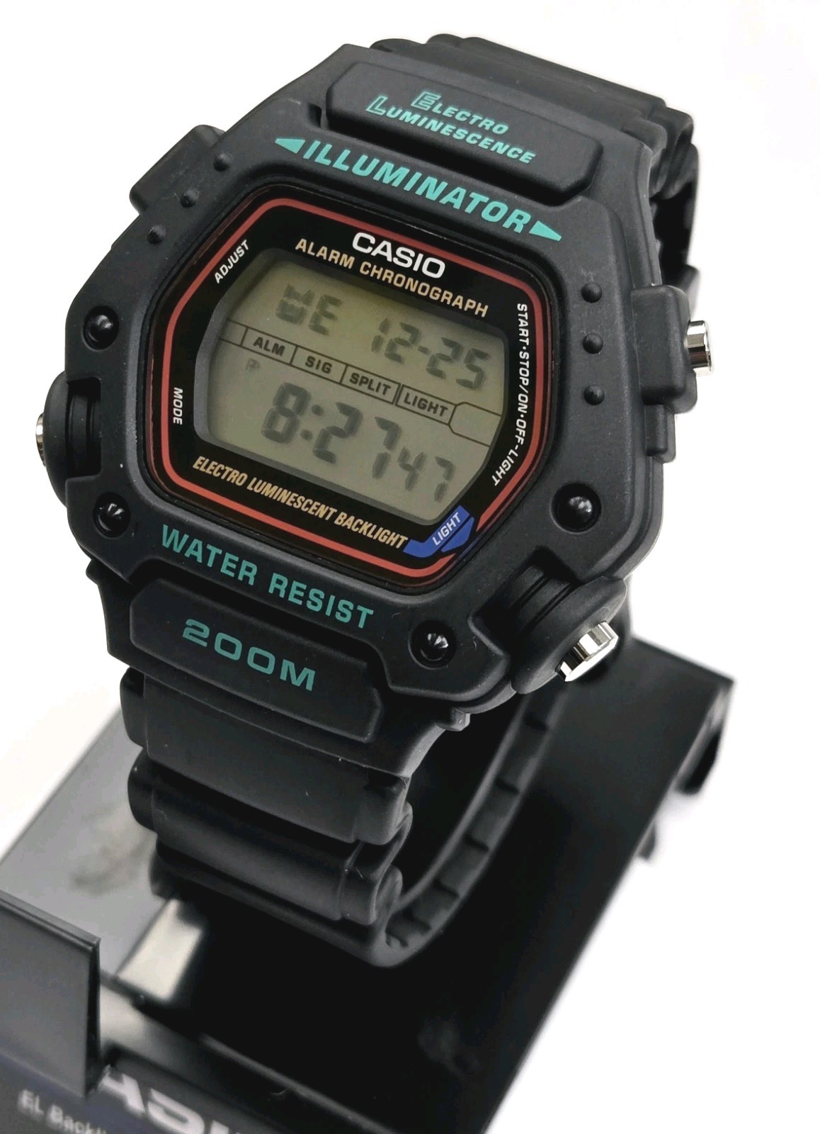 Casio Digital Men's Black Sport Watch DW290-1 DW290 200m WR DW-290 ...