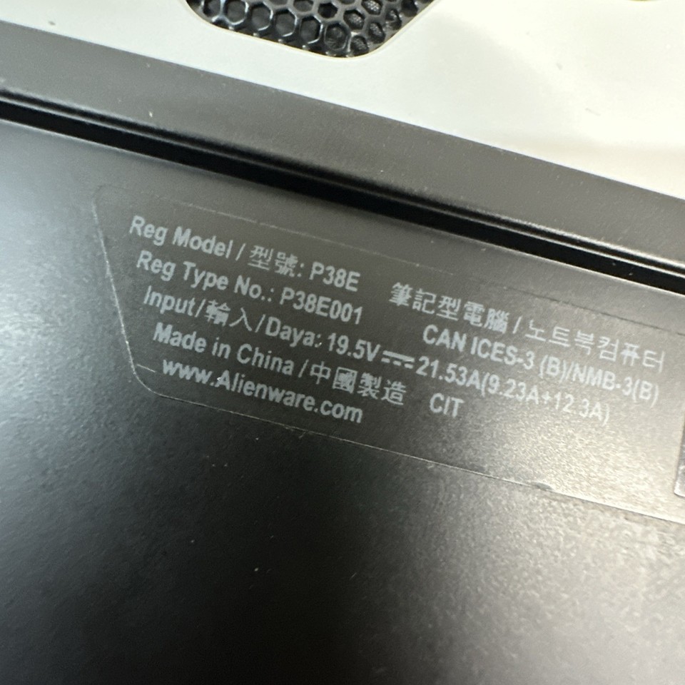 Alienware Area 51m -17.3 Gaming Laptop (for Parts or Repair) | eBay