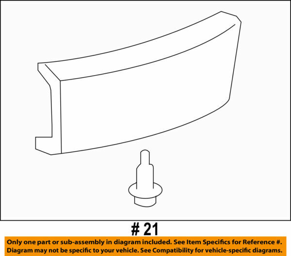 5216960070C0 Genuine Toyota 52169-60070-c0 Cover Rear Bumper Lower for ...