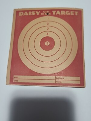 8 RARE DAISY AIR RIFLE TARGET PLYMOUTH MICHIGAN VINTAGE | eBay