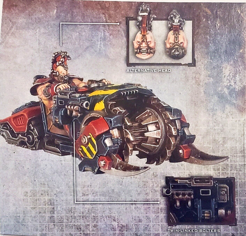 1 Goliath Mauler Ram Bike Necromunda Warhammer 40K Bolters Grenade ...