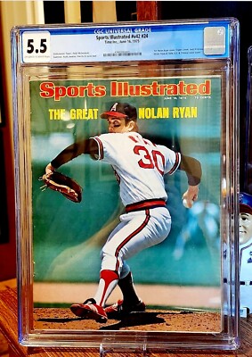 NOLAN RYAN First Sports Illustrated Cover CGC 5.5 NEWSTAND ISSUE June ...