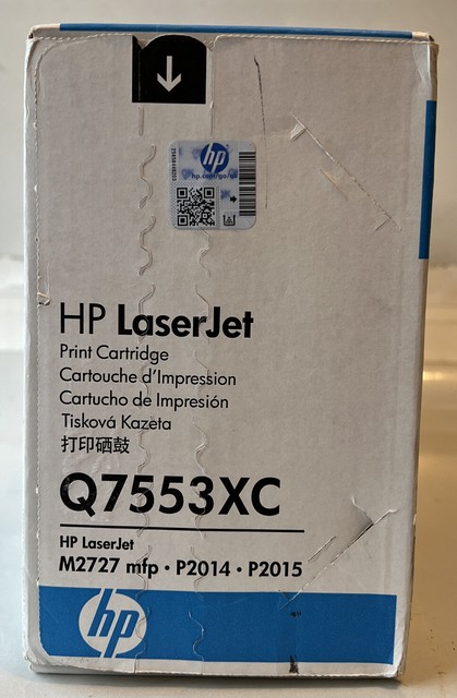 Seal Genuine HP 53x Black High Yield Toner Cartridge Q7553XC Fast Ship ...