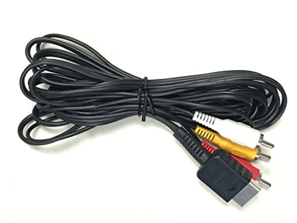 Sony OEM RCA AV Audio/Video Cable For PlayStation PS1 PS2 PS3 6ft ...