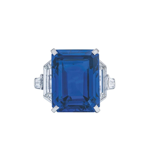Lab Created Sapphire Cocktail Ring For Women 925 Sterling Silver CZ New ...