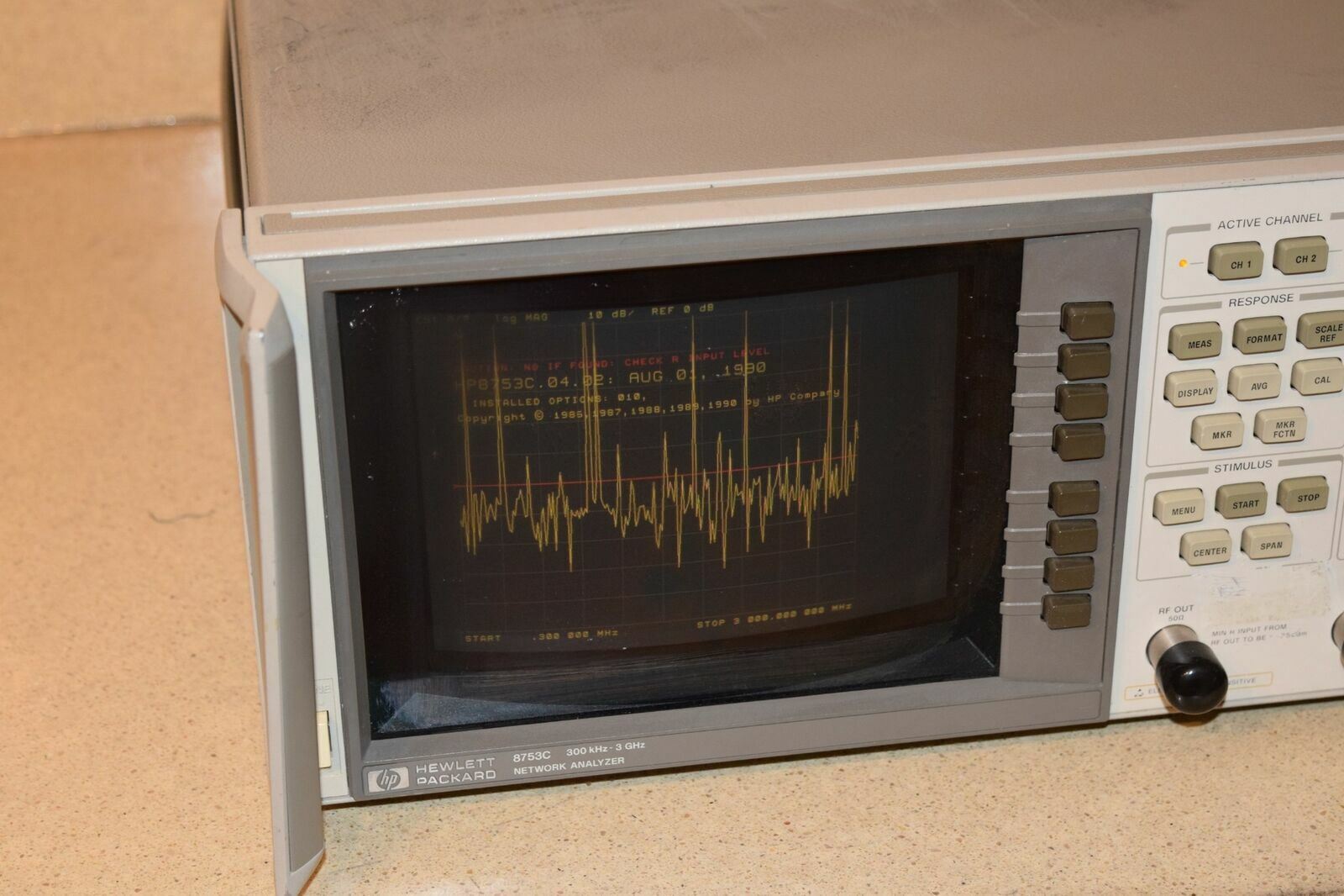 HEWLETT PACKARD HP 8753C NETWORK ANALYZER 300 KHZ- 3 GHZ W/ OPT 010 | eBay