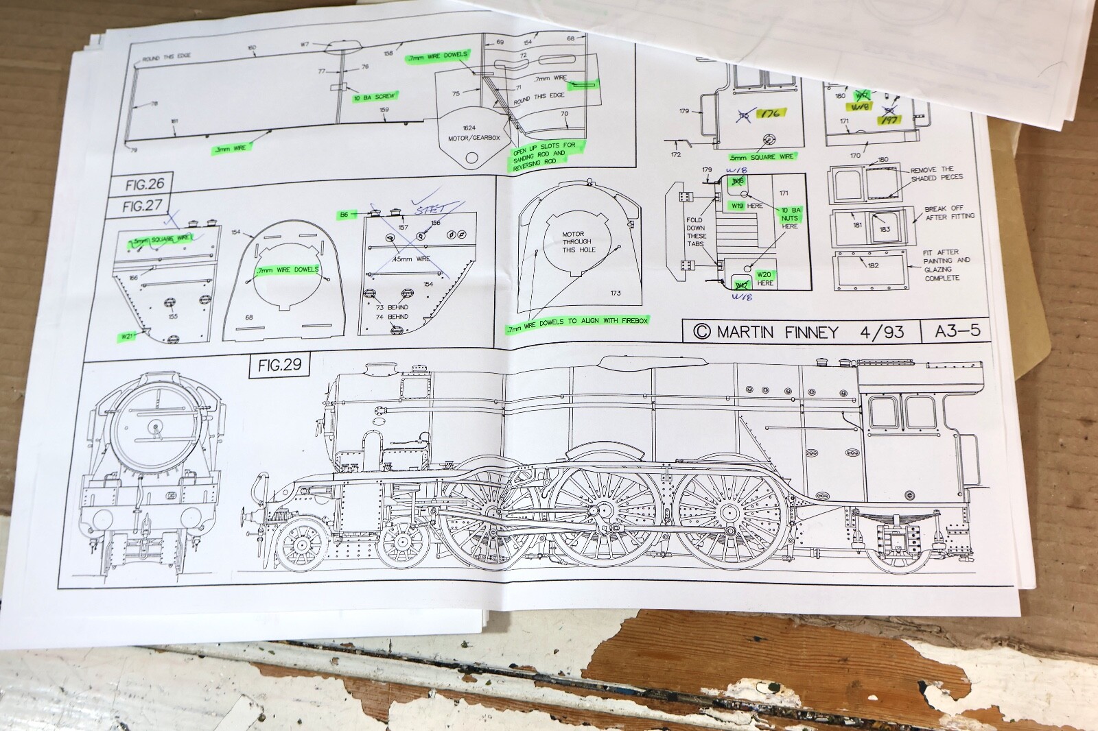 MARTIN FINNEY EM KIT BUILT LNER BR 4-6-2 CLASS A1 LOCO 4470 GREAT ...