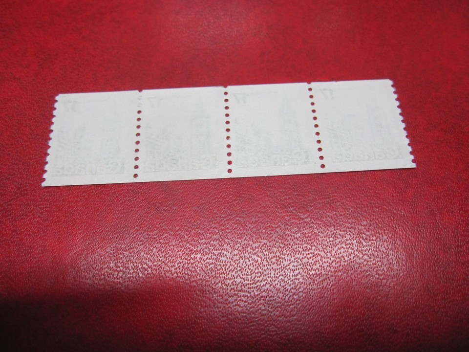 CANADA Unitrade# 806i or ii 17c DOMESTIC FIRST CLASS RATE COILS STRIP ...