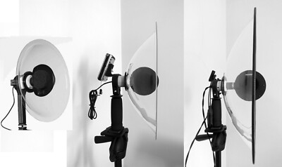 MICROFONO PARABOLICO - PARABOLIC MICROPHONE Plug In Power /XLR 25-35 ...