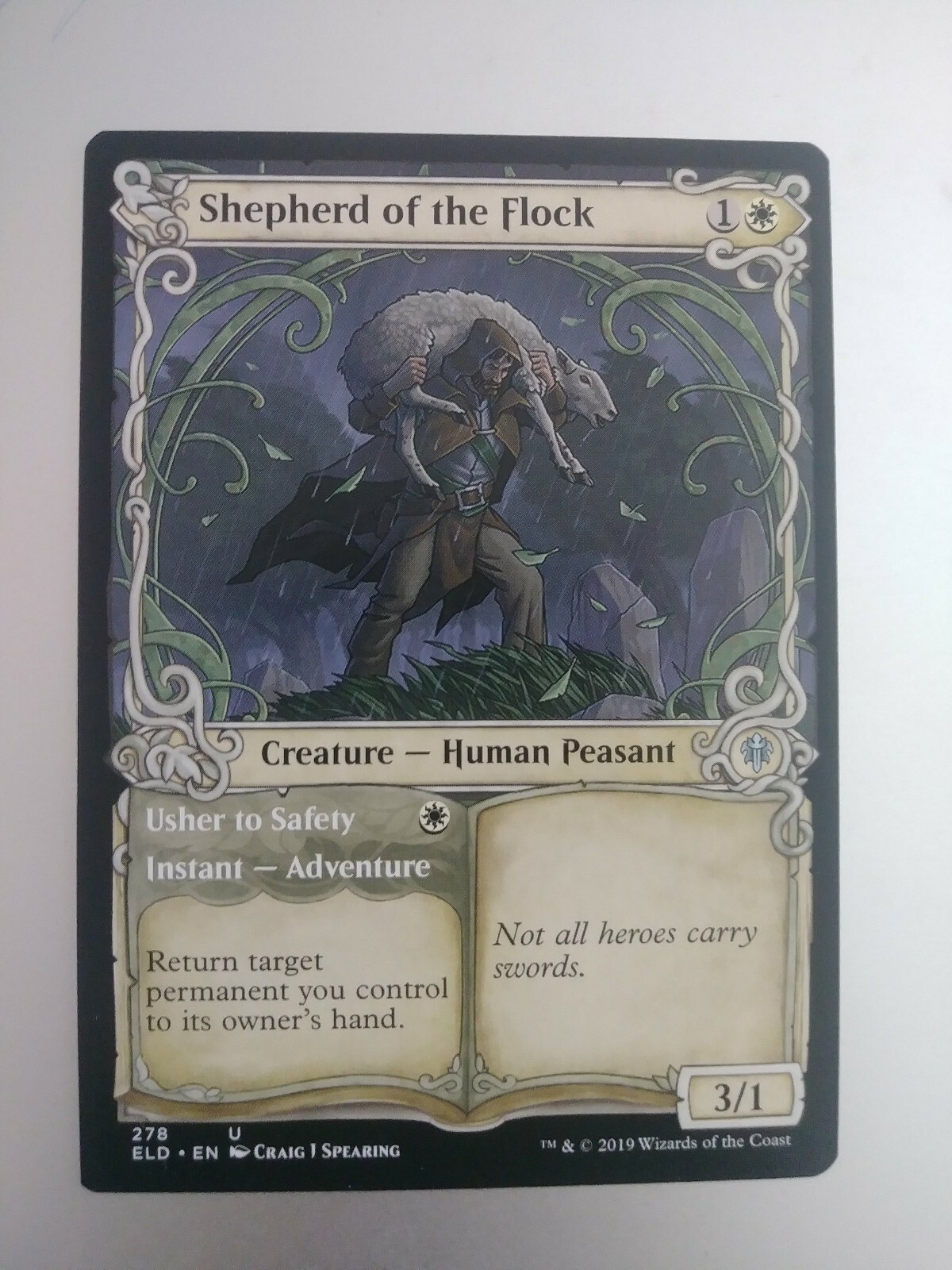 Shepherd of the Flock 1X Throne of the Eldraine Showcase Limited MTG | eBay