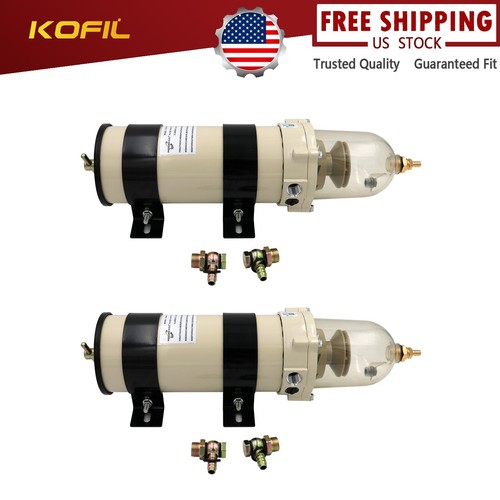 2X 1000FH 1000FG Marine Diesel Fuel Filters Oil Water Separator Filter ...